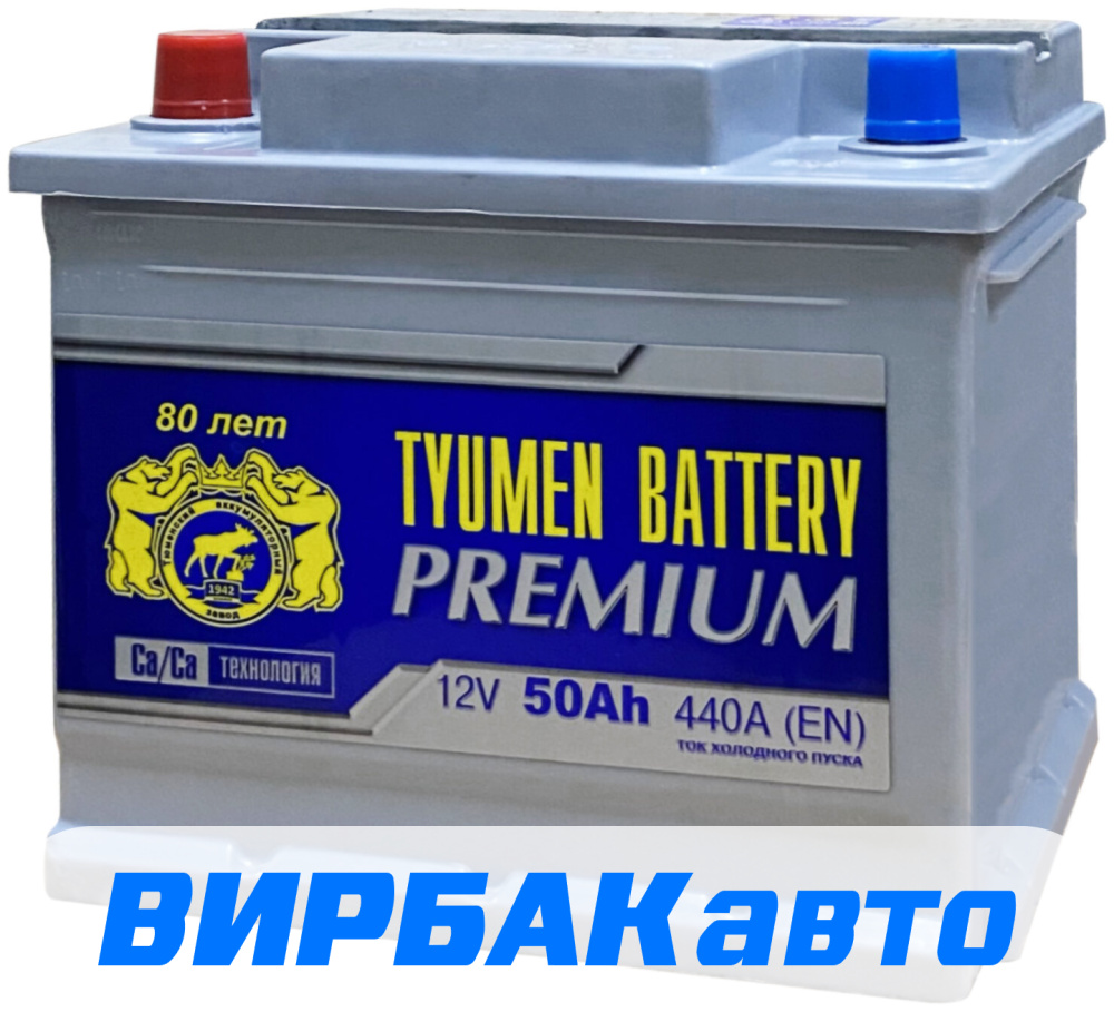 Купить Аккумулятор TYUMEN BATTERY Premium 50 Ач 440 А прямая полярность ...